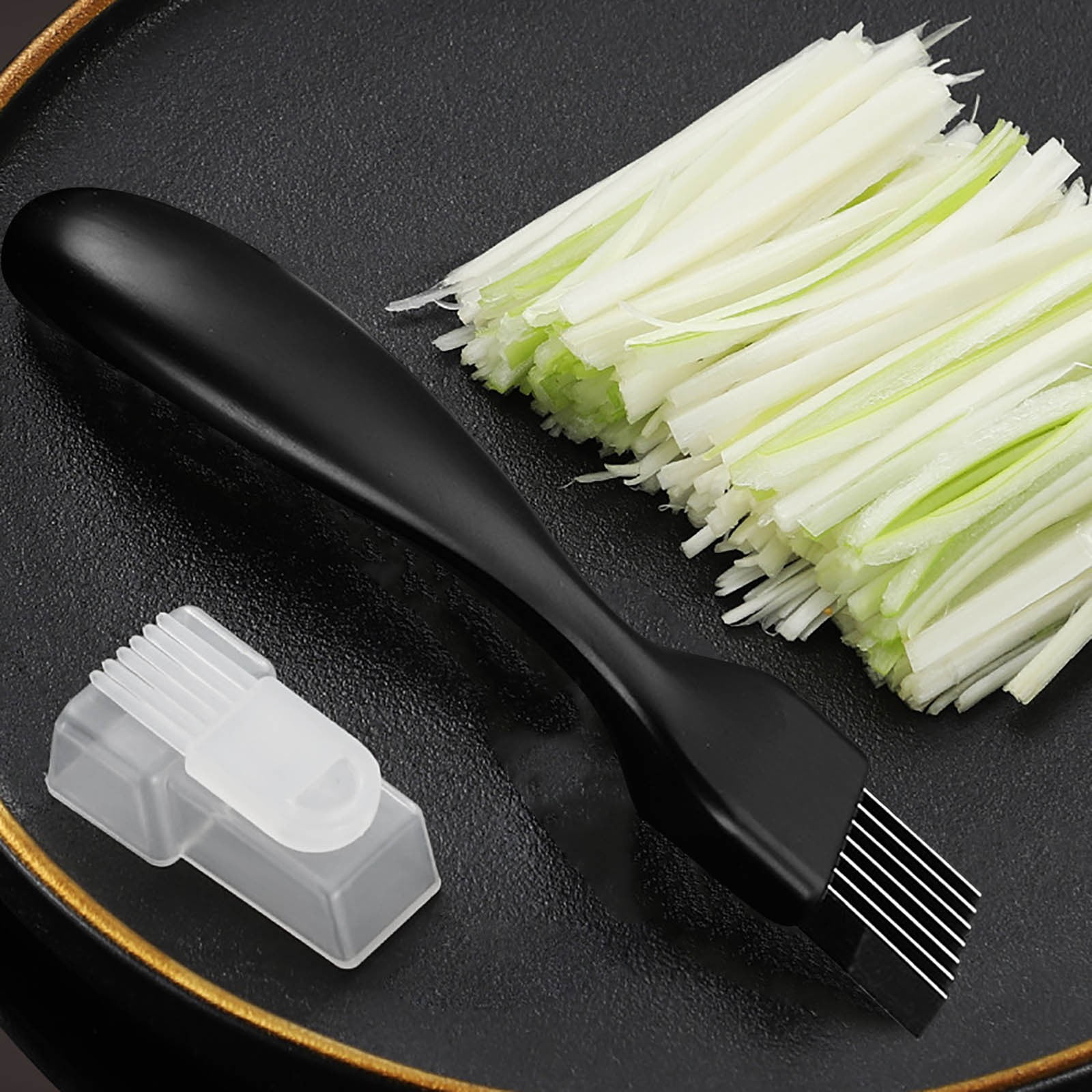 Yuanzi Scallion Cutter, Stainless Steel Vegetable Shredder, Quick piece ...