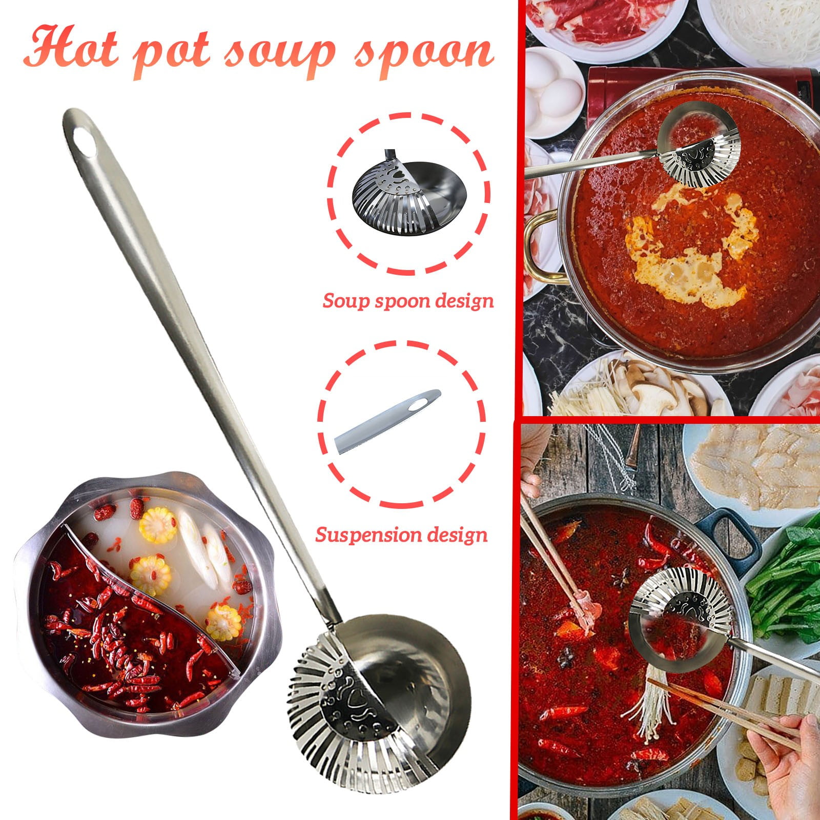 Cyber_Monday Deals! Byikun Tablespoon, Food Scoops, Stainless steel oil ...