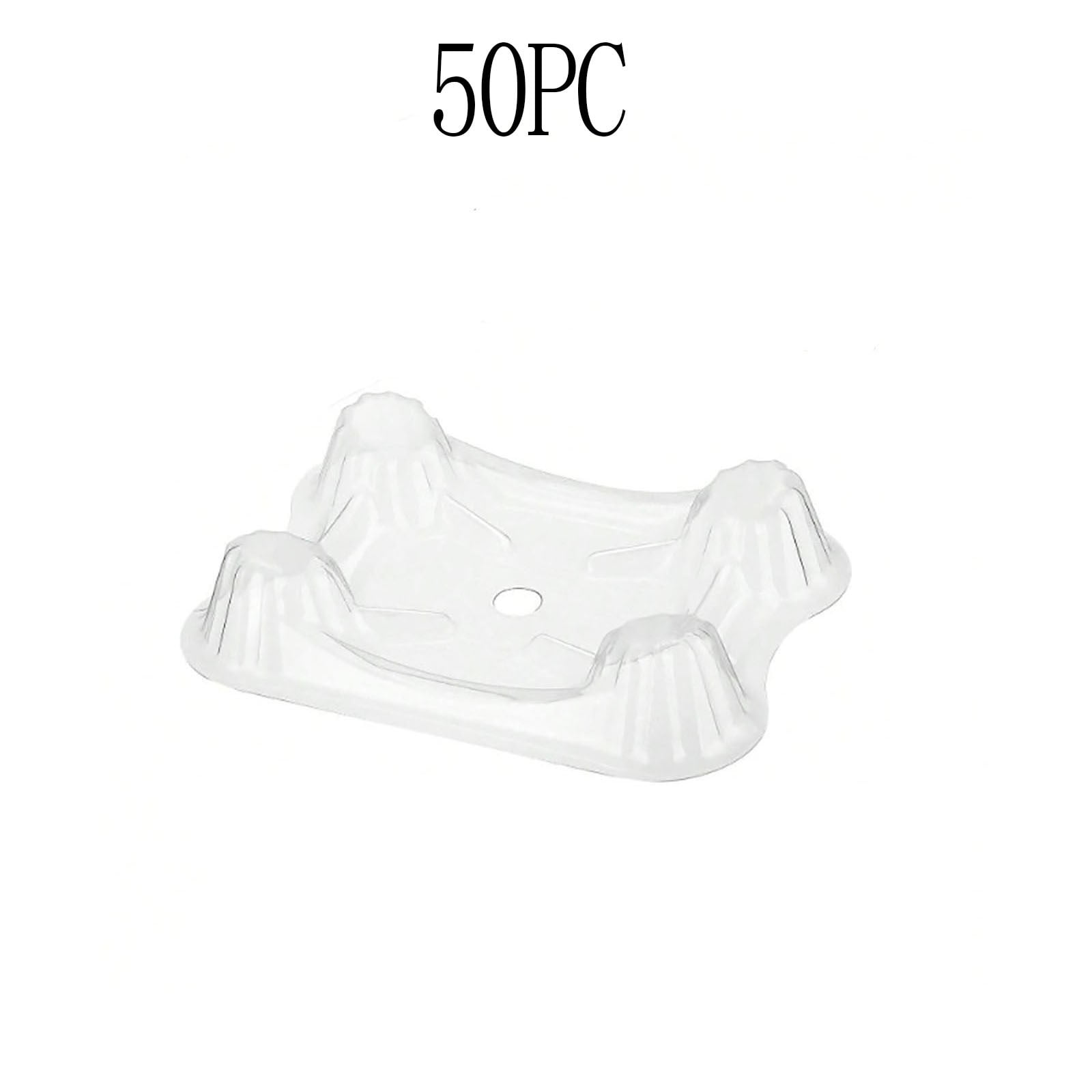 Byikun Thickened Watermelon Tray, Set of 100 Transparent Plastic ...