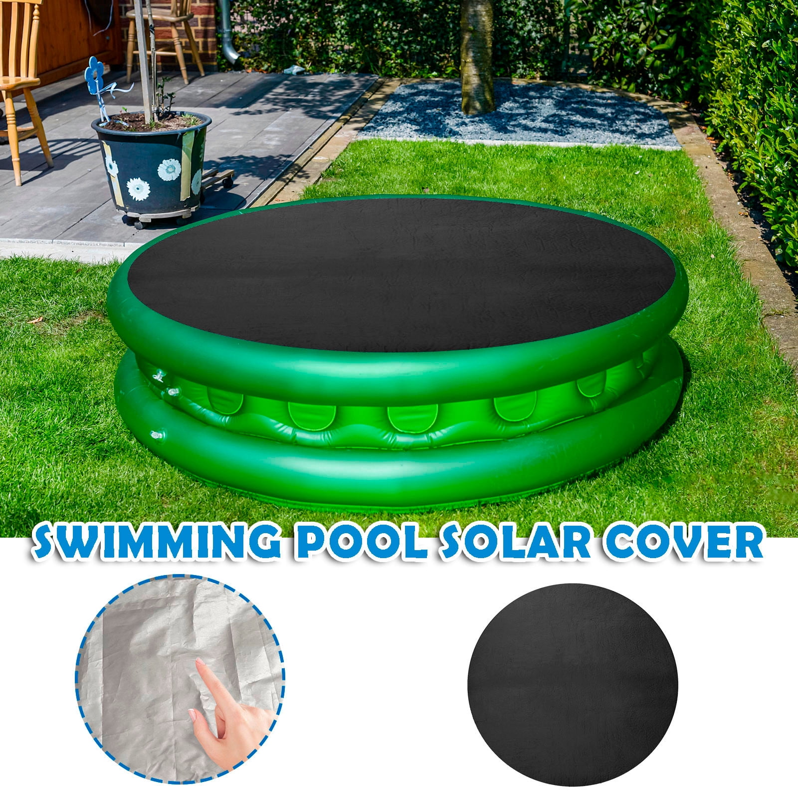Byikun Three-Layer Protective Circular Swimming Pool Cover | 210D ...