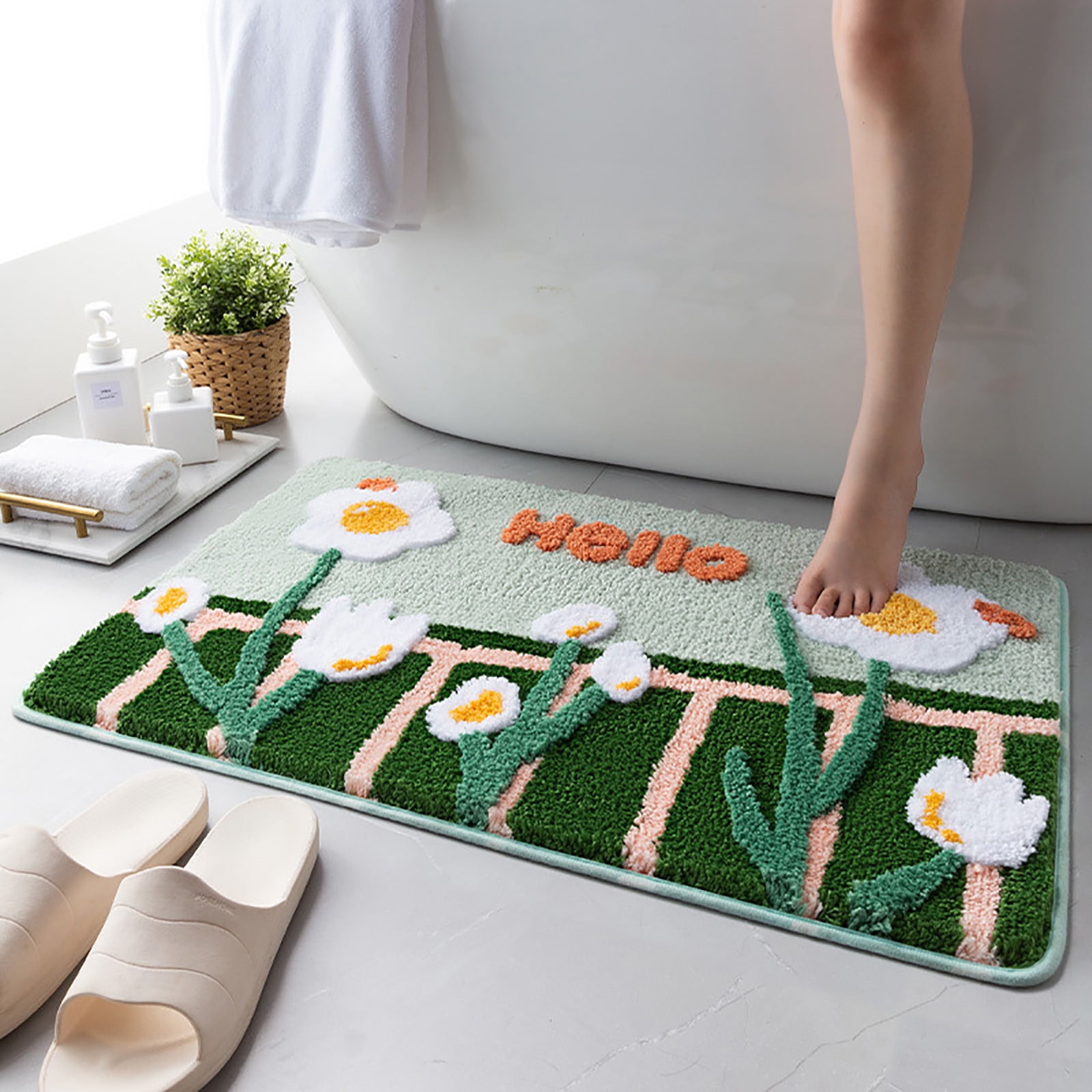 Cyber_Monday Deals! Byikun Throw Rugs, 20*32in Door Mat, Bathroom ...