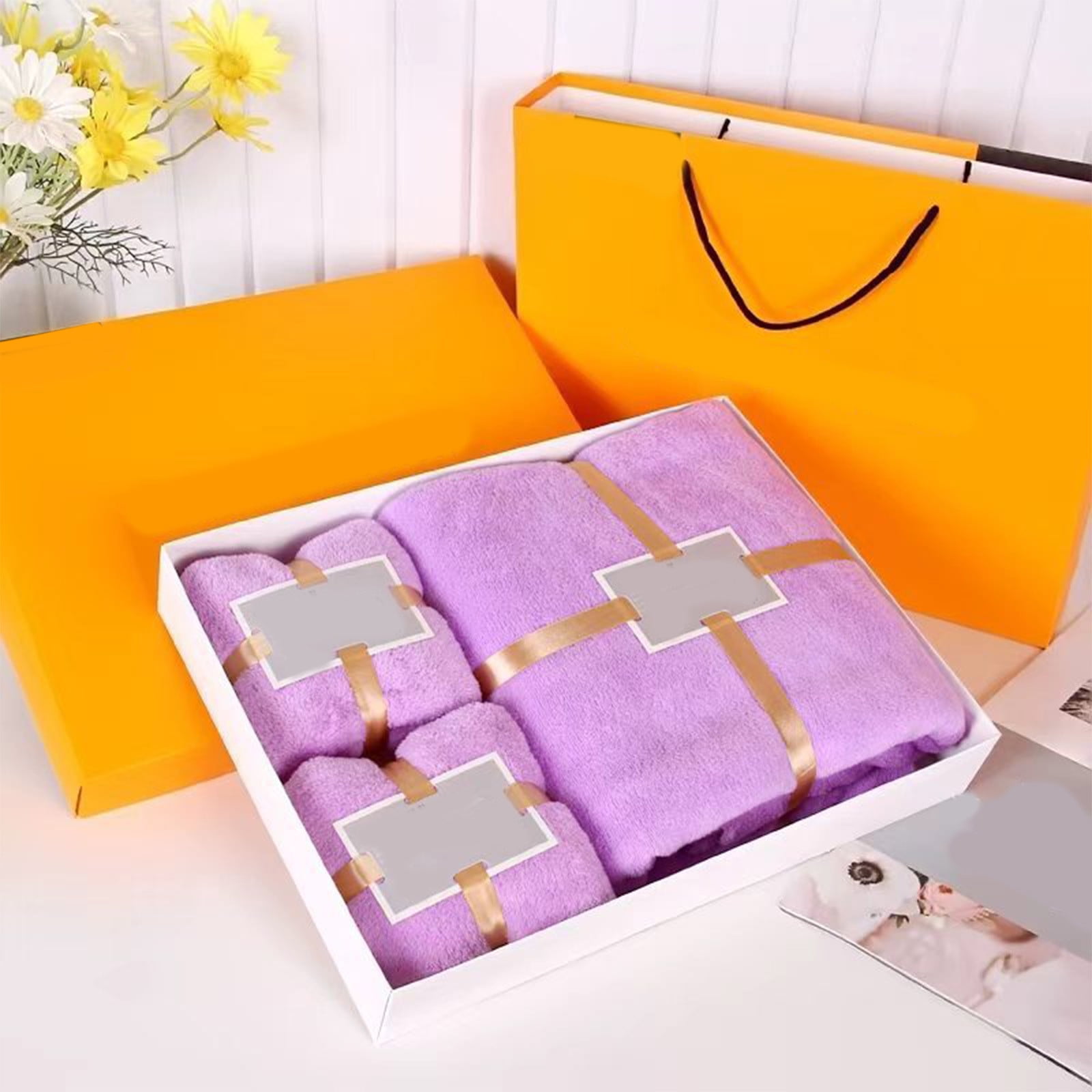 Byikun Towel Gift Box Three Piece Set Daily Towel Travel Towel ...