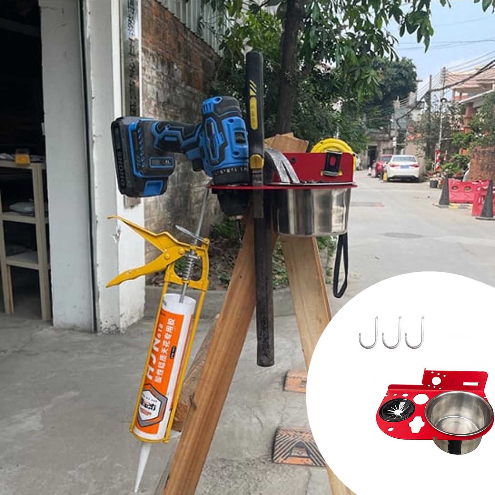 Byikun Two Herringbone Ladder Tool Racks in High Carbon Steel, A Multi ...