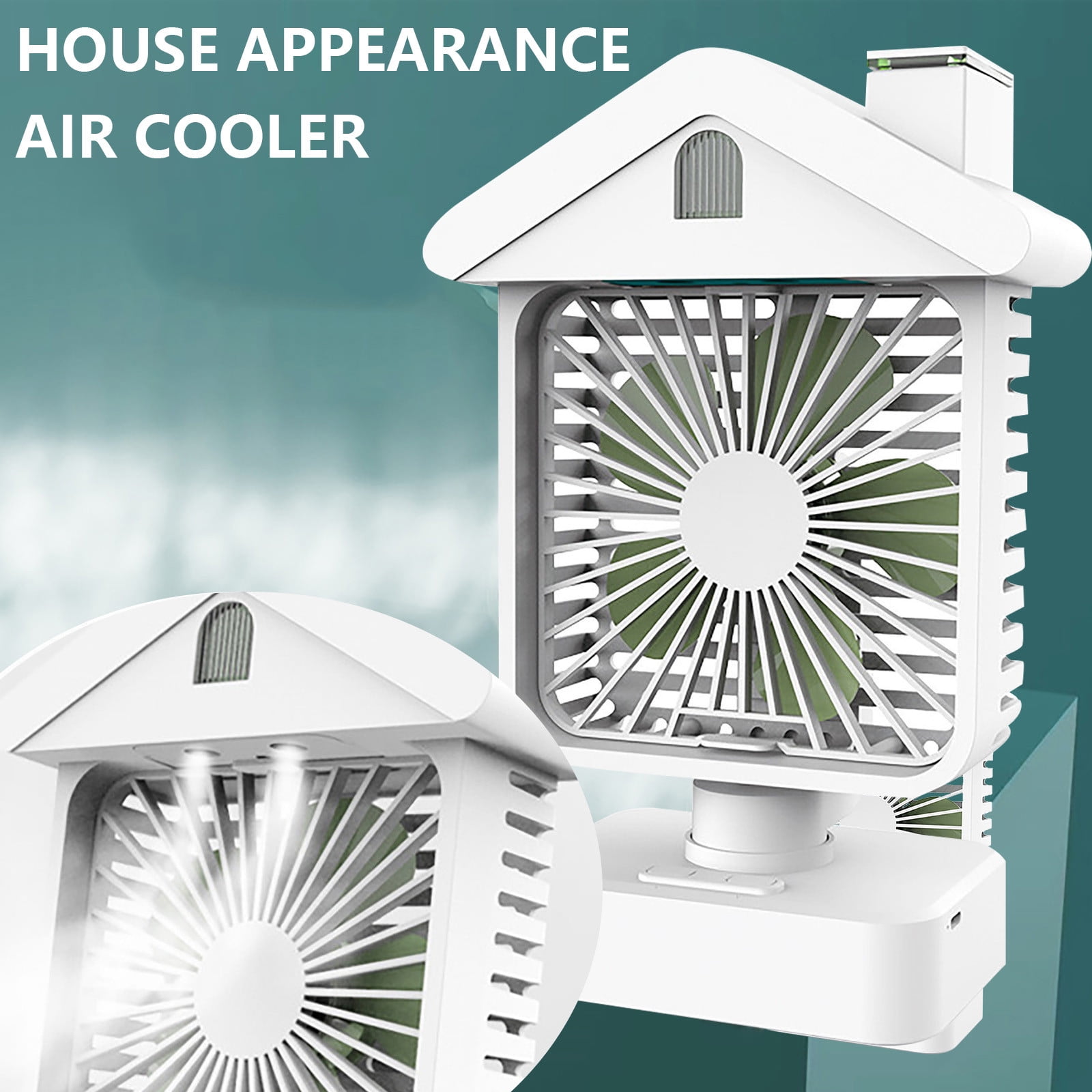 Byikun USB Household Desktop Spray Humidifying Fan with 3-Speed ...