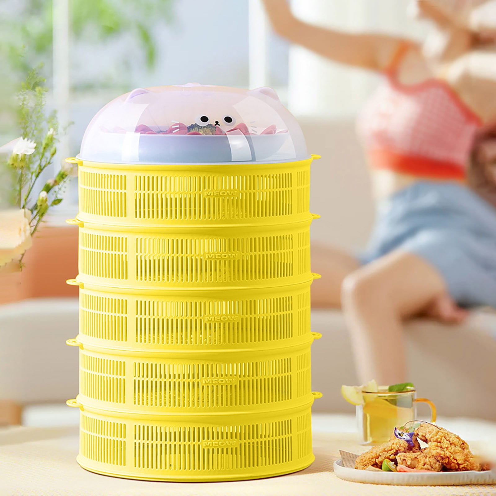 Byikun Vegetable Cover, Freshness Preservation Multi-Layer Food Cover ...