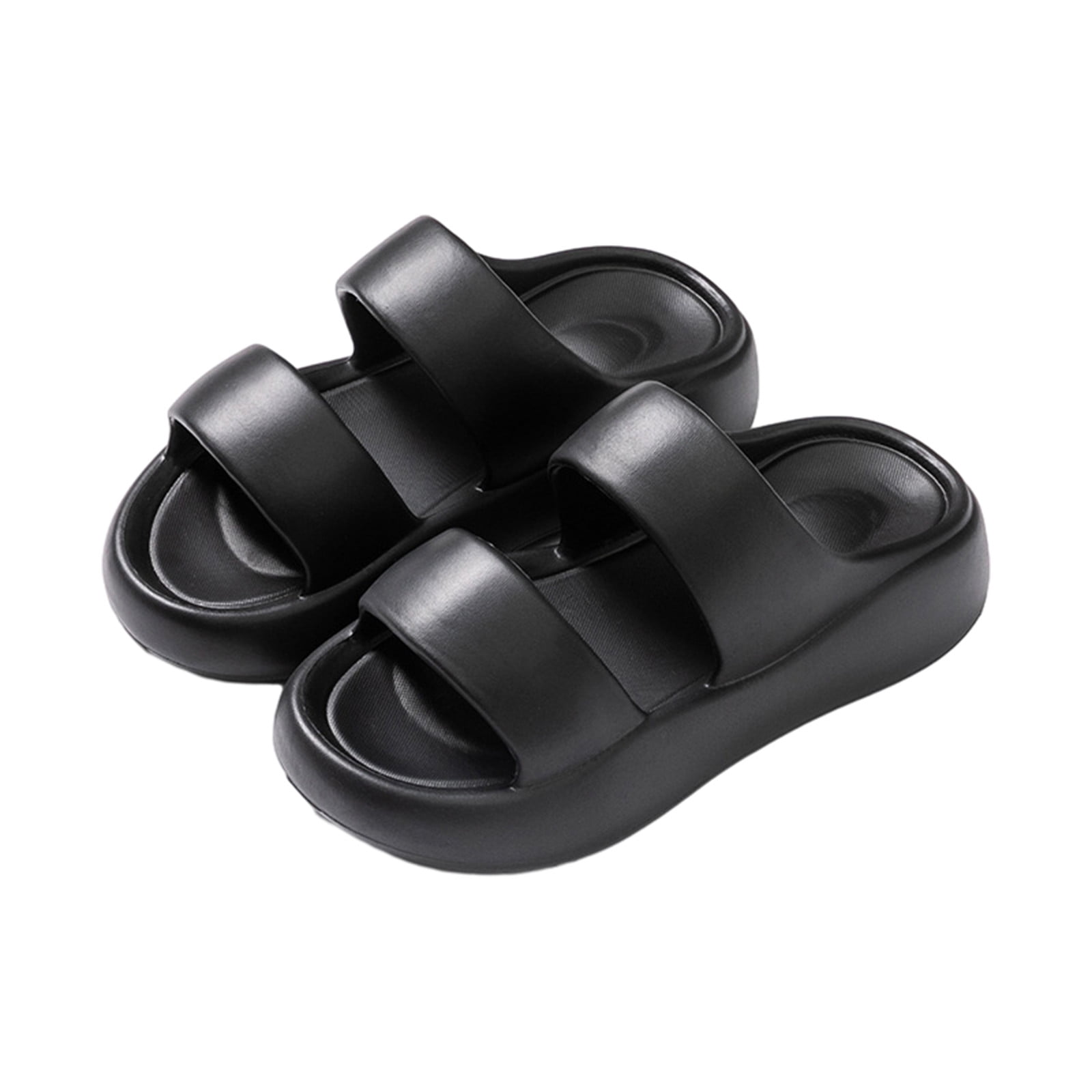 Byikun Walking Sandals Women Comfort Medium Chunky Wedge Sandals for ...