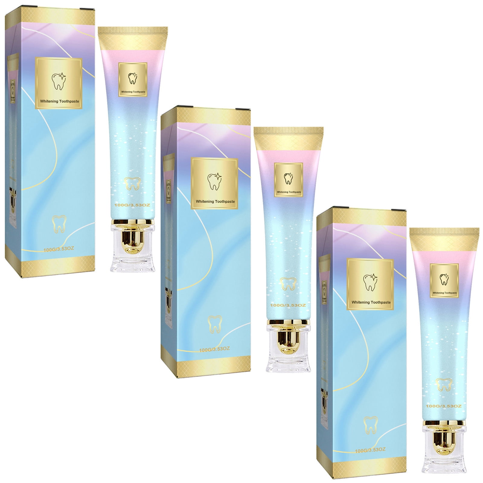 Byikun White Toothpaste, Baking Power LIGHTENING Peach Mint Toothpaste ...