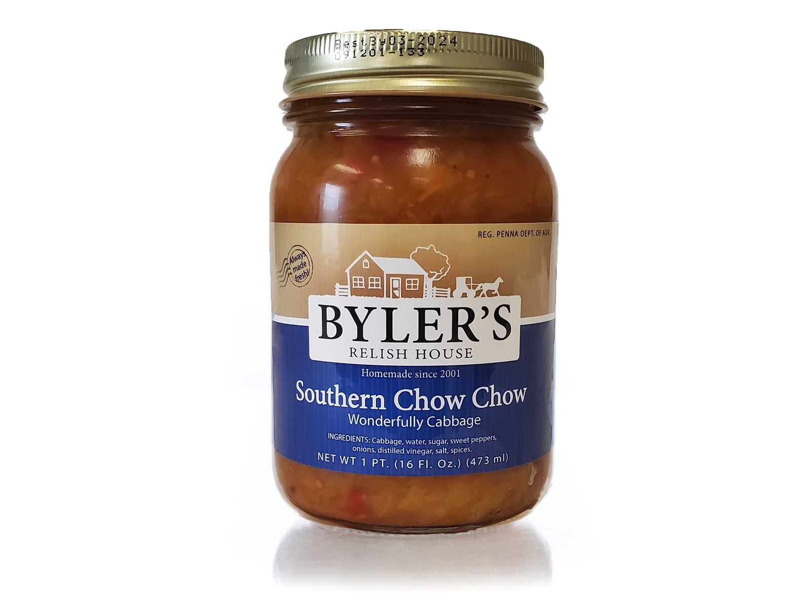 Byler's Relish House Southern Style Chow Chow, 2-Pack 16 fl. oz. Jars ...