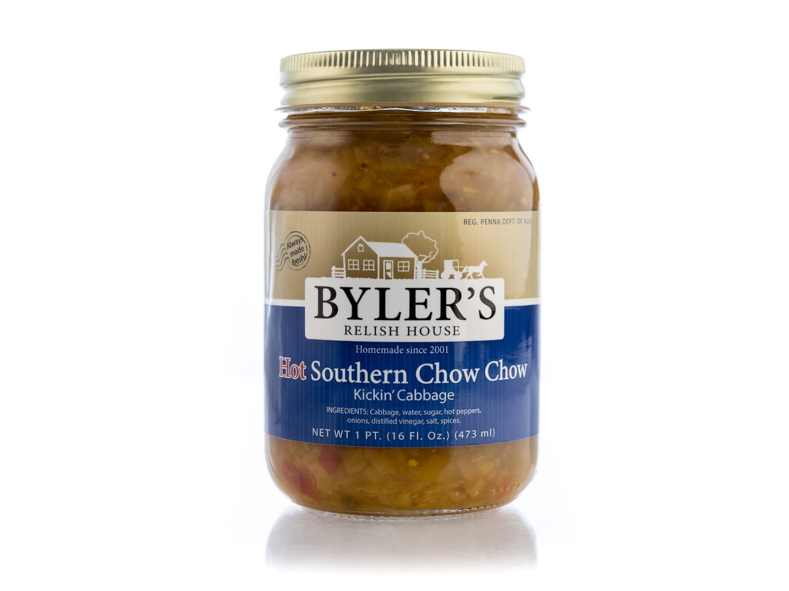 Byler's Relish House Southern Style Hot Chow Chow, 2-Pack 16 fl. oz ...