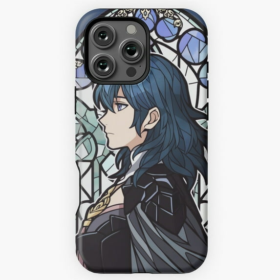 Byleth Inspired Female Stained Glass iPhone Case 11 12 13 14 15 16 17 ...