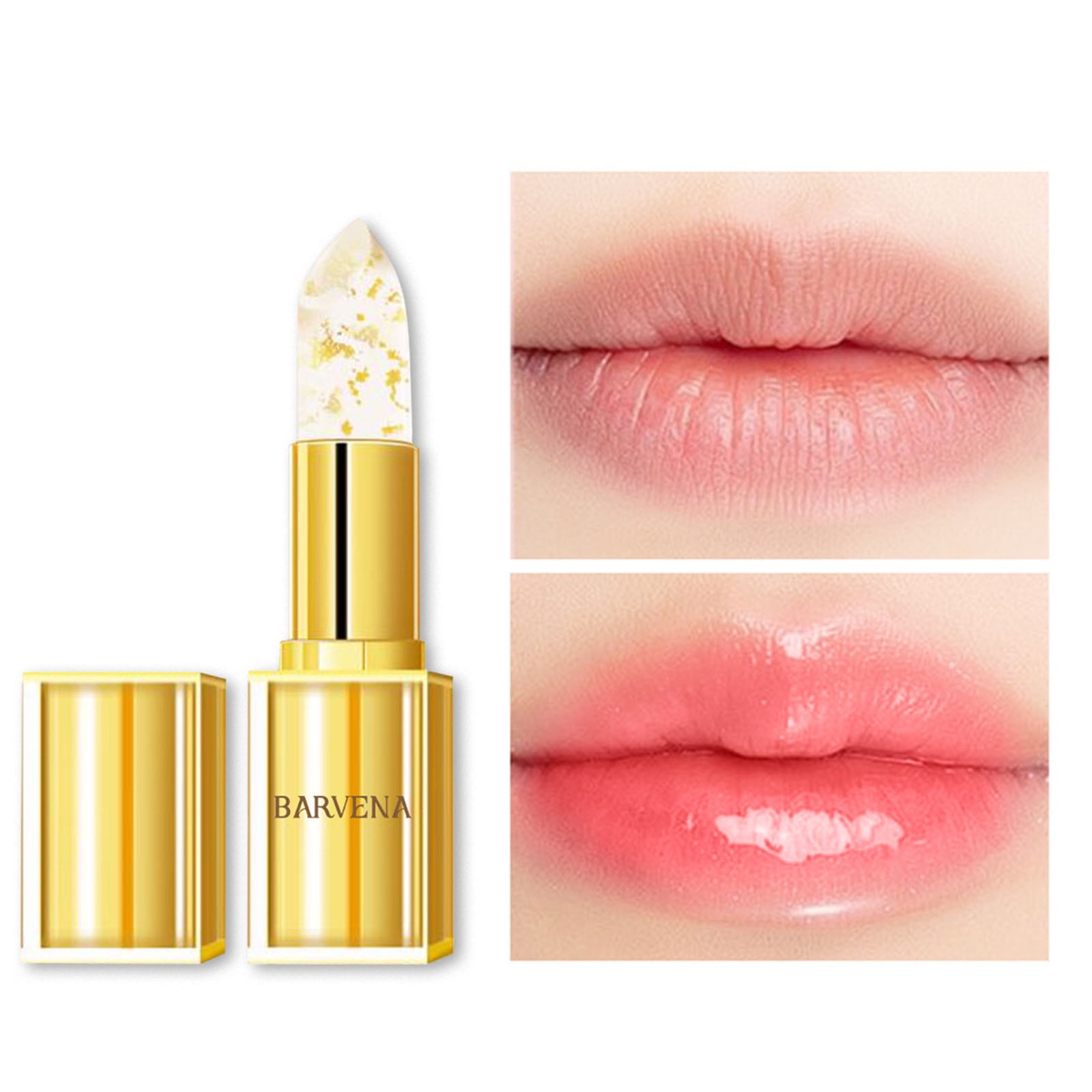 Bymolia Color Changing Lipstick, Transparente Transferproof Gold Color ...