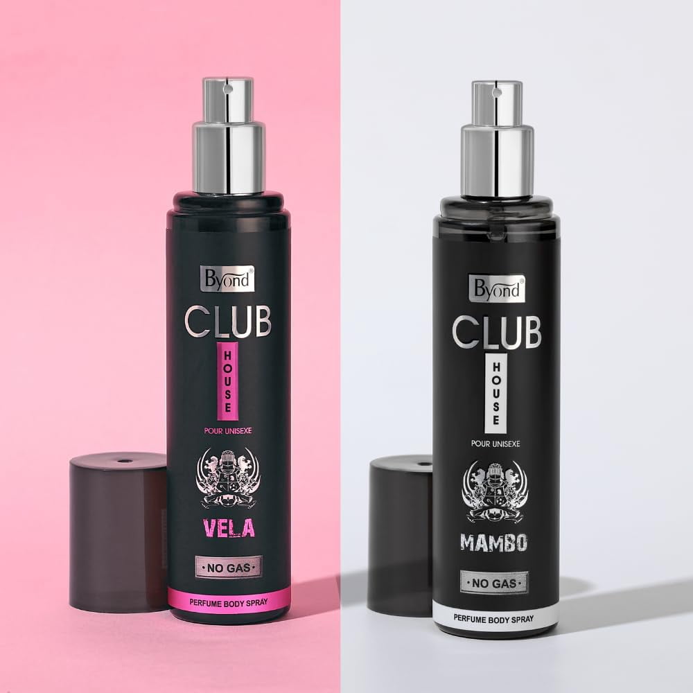 Byond Club House Vela + Mambo Perfume Body Spray For Men & Women Pack ...