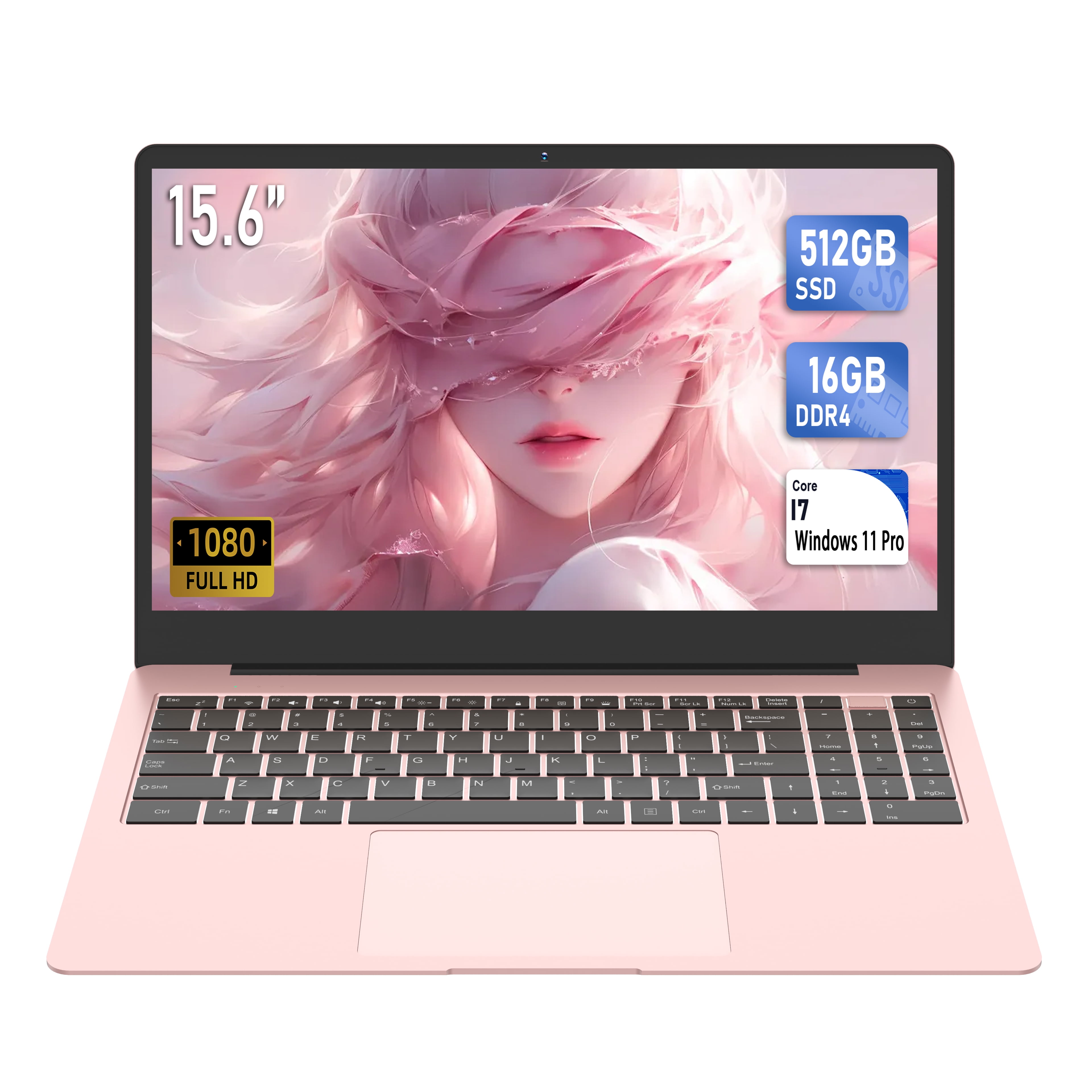 HP 15.6" Ryzen 5 8GB/256GB Laptop-Rose Gold - Walmart.com
