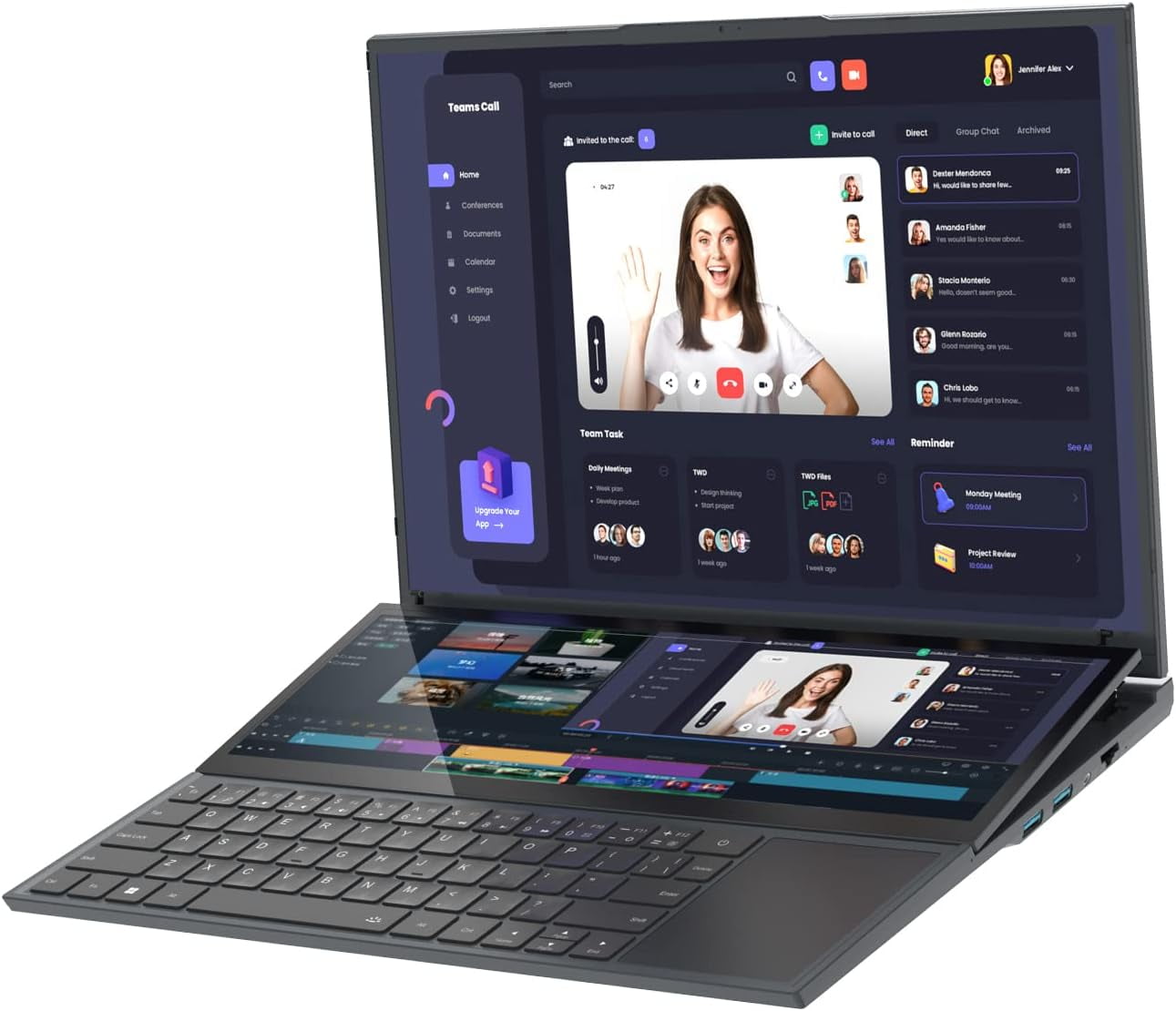 "Byone 16""+ 14"" Touch Screen Laptop, Intel Core i7-10875H, 16GB RAM ...