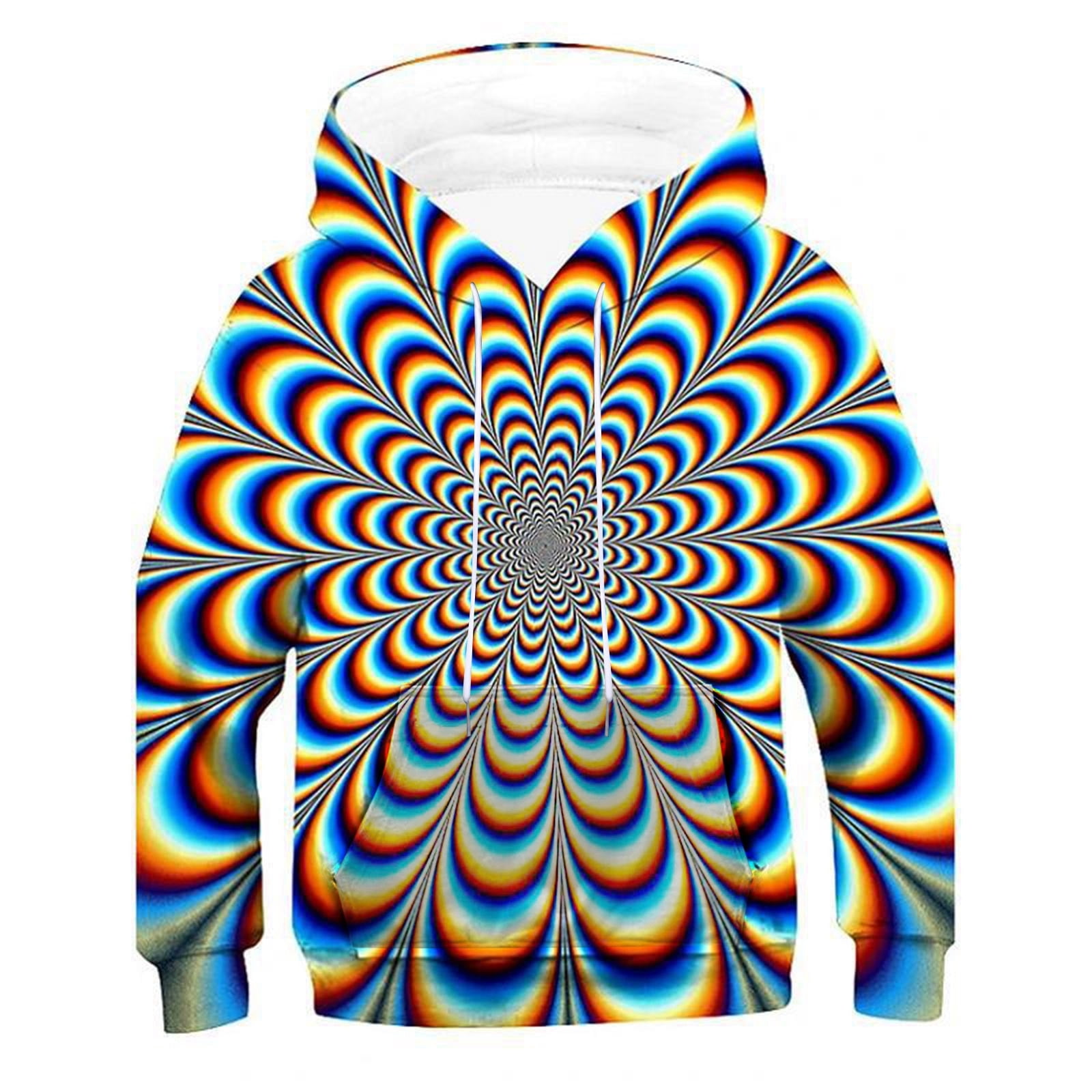 Byoo 3D Whirlpool Printed Hoodie for Toddler Boy Full Sleeved Funny ...
