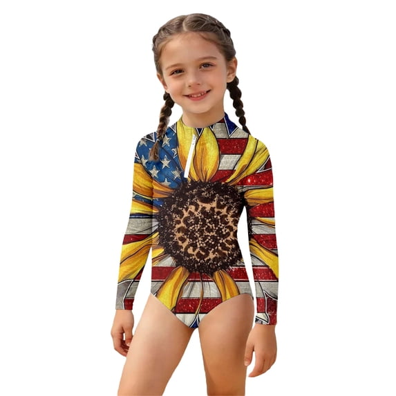 Byoo Basic Rash Guard America'S 250th Anniversary Zipper Long Sleeved ...