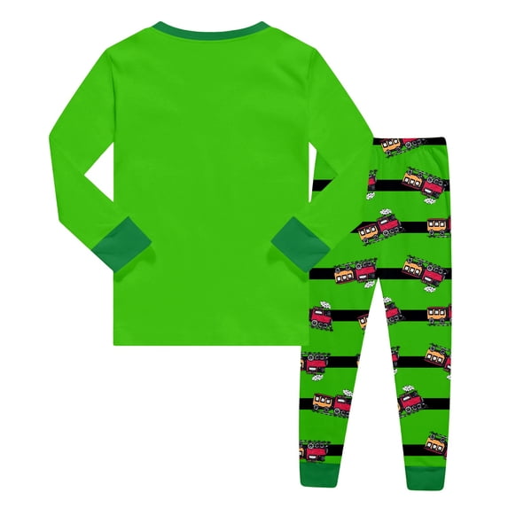 Byoo Big Boy Loungewear Outfit Cartoon Train Graphic Breathable ...