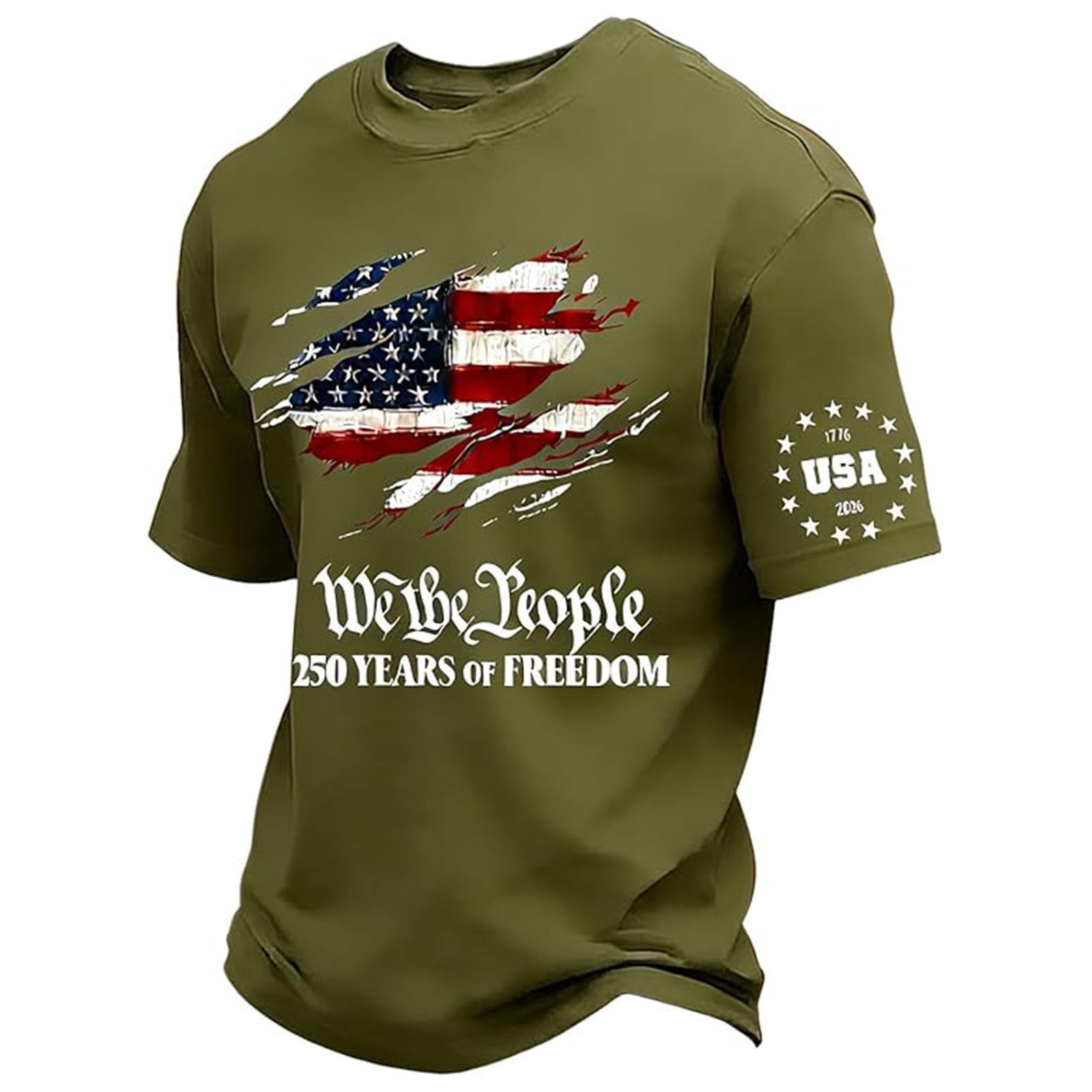 Byoo Big Boys America'S 250th Anniversary T-Shirt Short Sleeve Pullover ...