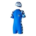 Byoo Big Boys Astronaut Print Swimsuit UPF 50+ Quick Dry One Piece Rash ...