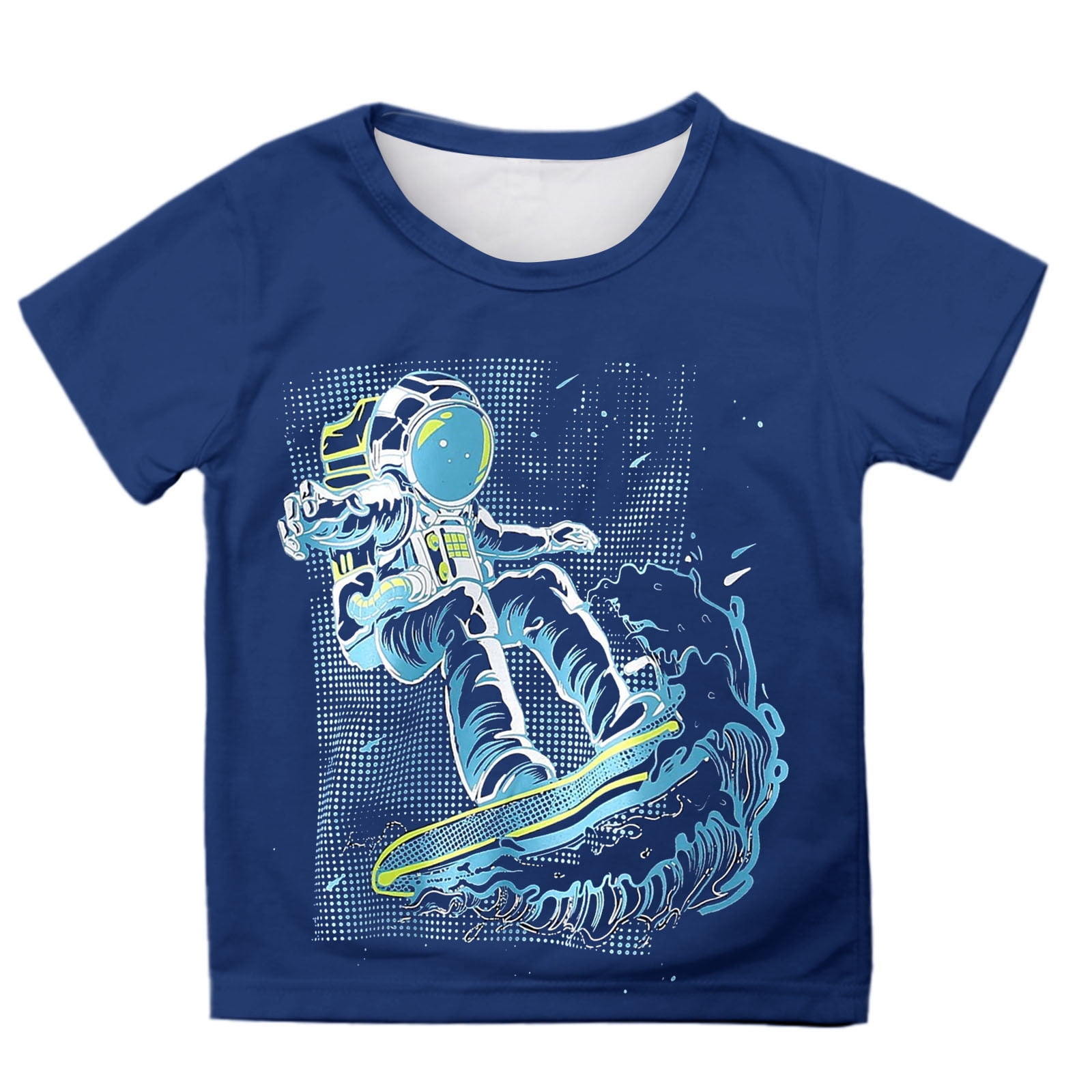 Byoo Big Boys Short Sleeve Cotton Graphic Tee Kids Casual Sports Crew ...