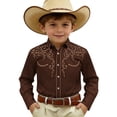 Byoo Big Boys T Shirt Western Embroidered Floral Pattern Long Sleeve ...