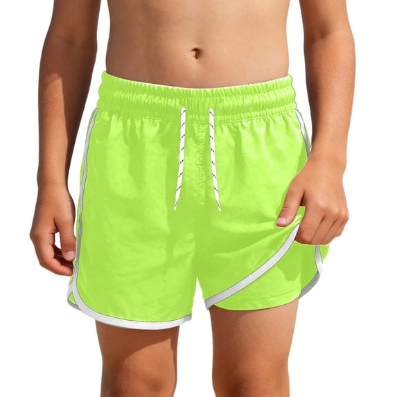 Byoo Big Boys UPF 50+ Quick Dry Swim Trunks Stripe Trim Beach Pool ...