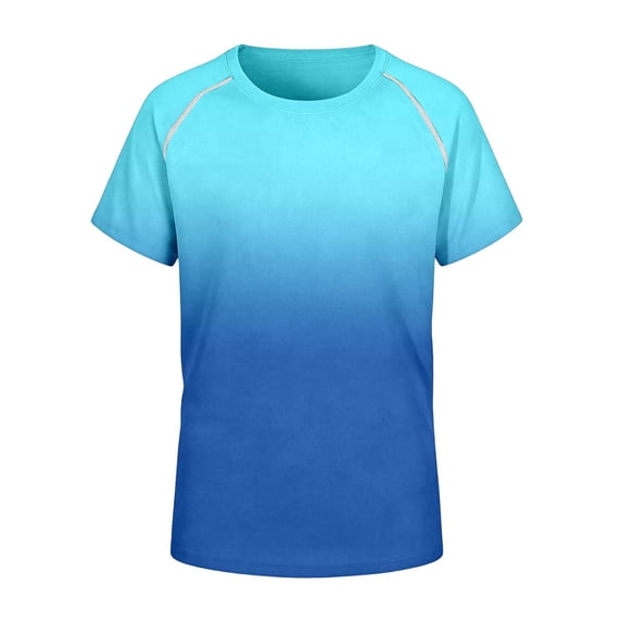 Byoo Big Boys UPF 50+ Rash Guard Quick Dry Gradient Print Water ...