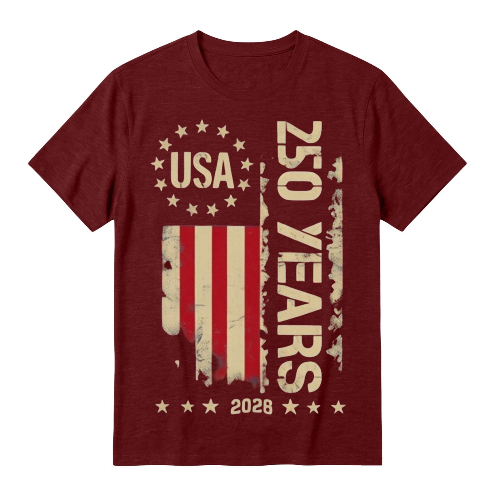 Byoo Big Boys Vintage Tee Shirt 4th of July Flag Graphic Crew Neck ...