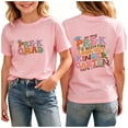 Byoo Big Girl Letter Print Crew Neck T Shirt Pre K Graduation Short ...