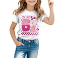 Byoo Big Girl TShirt Cute Funny Valentine's Day Number Printed Short ...