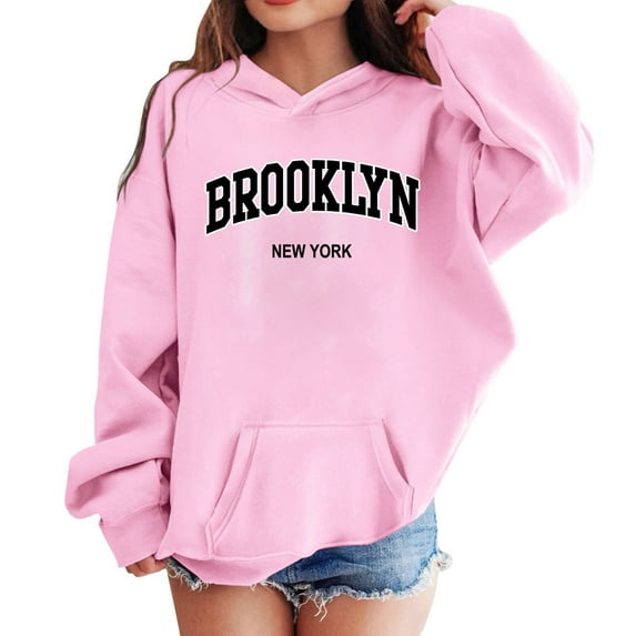 Byoo Big Girls Letter Print Sweatshirt Casual Soft Long Sleeve ...