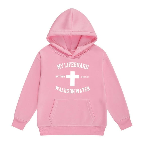 Byoo Big Girls Oversize Hoodie Sweatshirts My Lifeguard Walks on Water ...