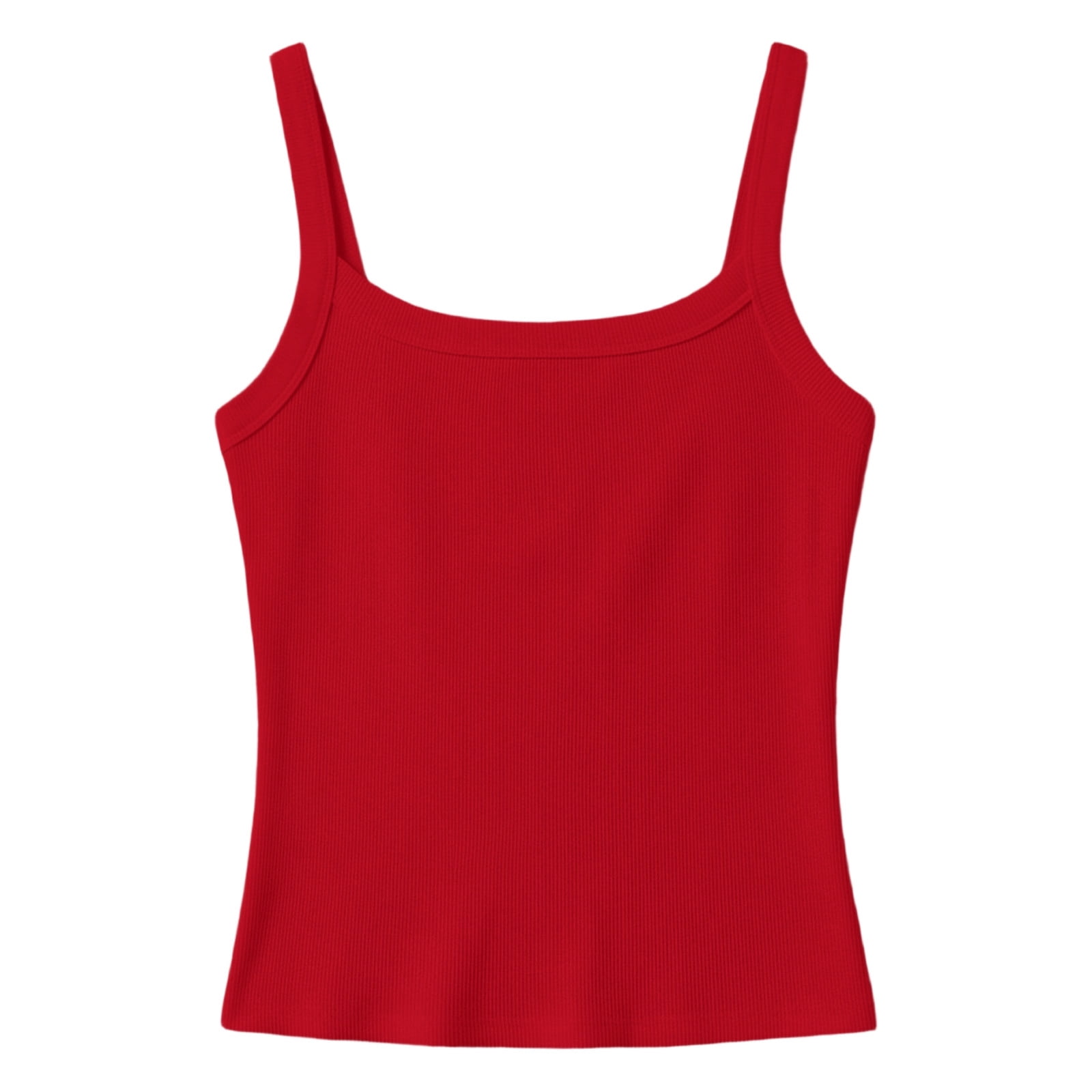 Byoo Big Girls Ribbed Knit Tank Top Casual Solid Color Sleeveless Basic ...