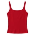 Byoo Big Girls Ribbed Knit Tank Top Casual Solid Color Sleeveless Basic ...