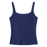 Byoo Big Girls Ribbed Knit Tank Top Casual Solid Color Sleeveless Basic ...