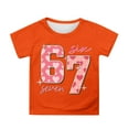 Byoo Big Girls Valentine T-Shirt Short Sleeve Number Graphic Cartoon ...