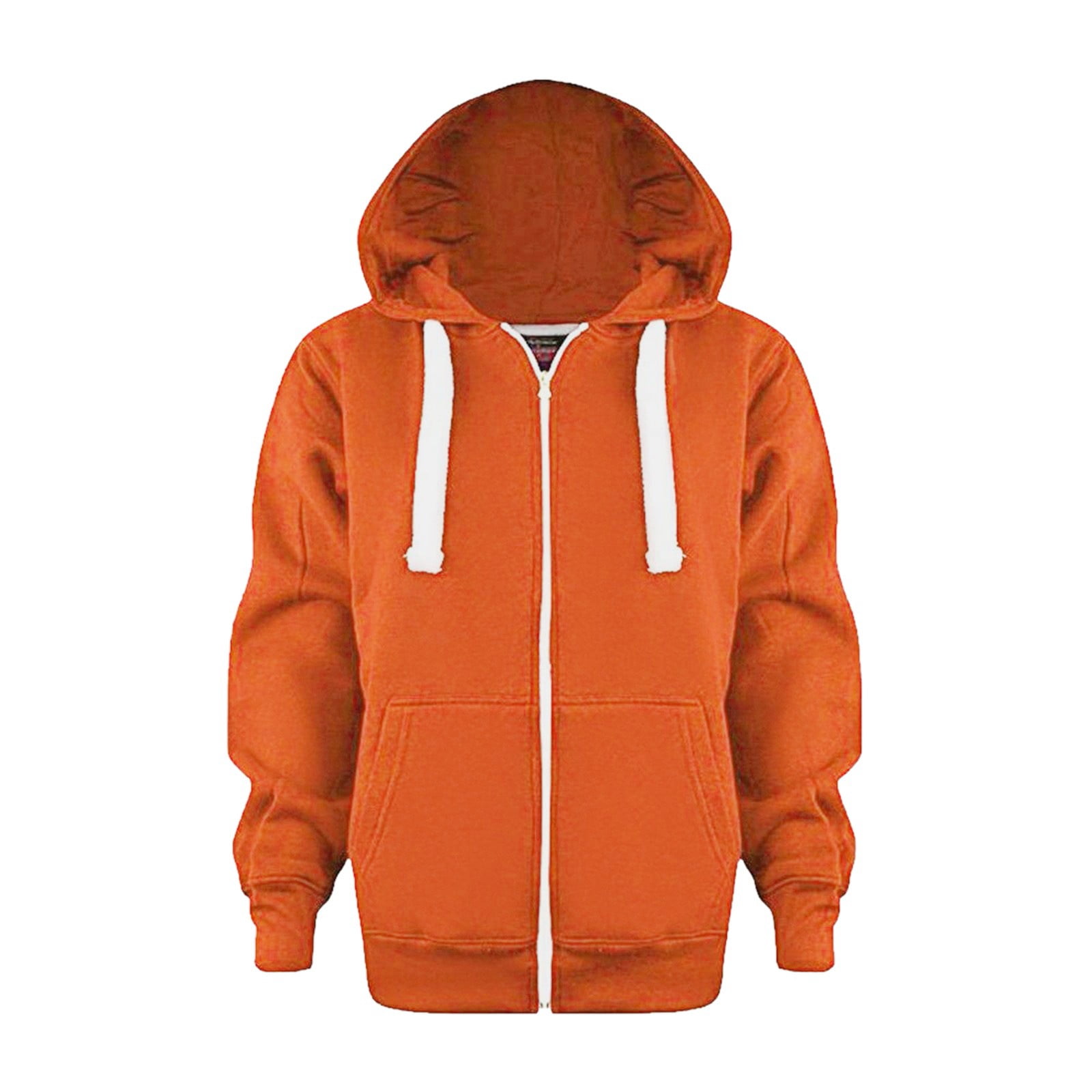 Byoo Big Girls Zip Up Hoodie Solid Unisex Hooded Sweatshirt Kids Casual ...