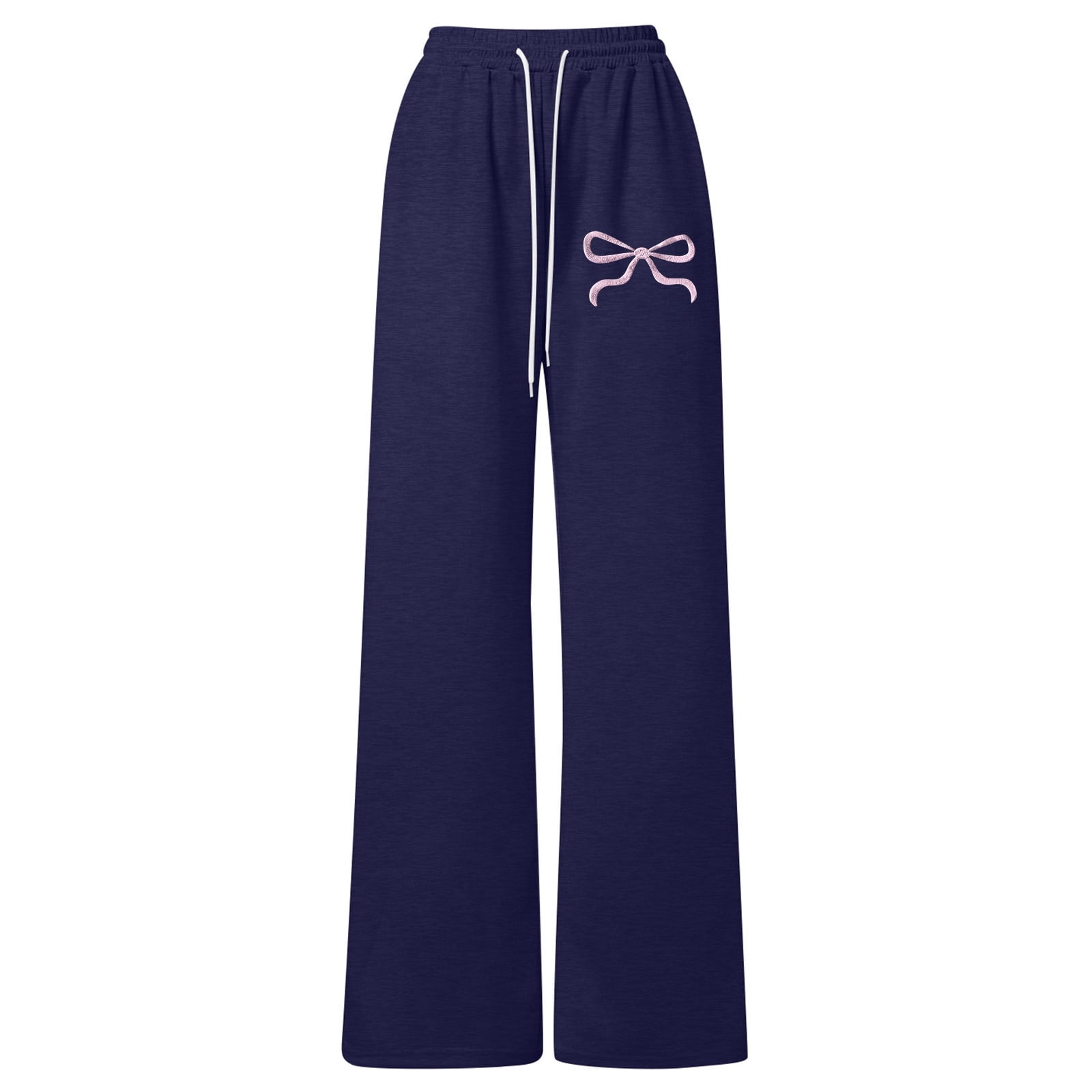 Byoo Bow Graphic Sweatpants for Tween Girl Drawstring Straight Wide Leg ...