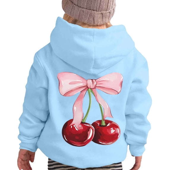 Byoo Bow Print Hoodie for Tween Girls Full Sleeved Hooded Sweatshirt ...