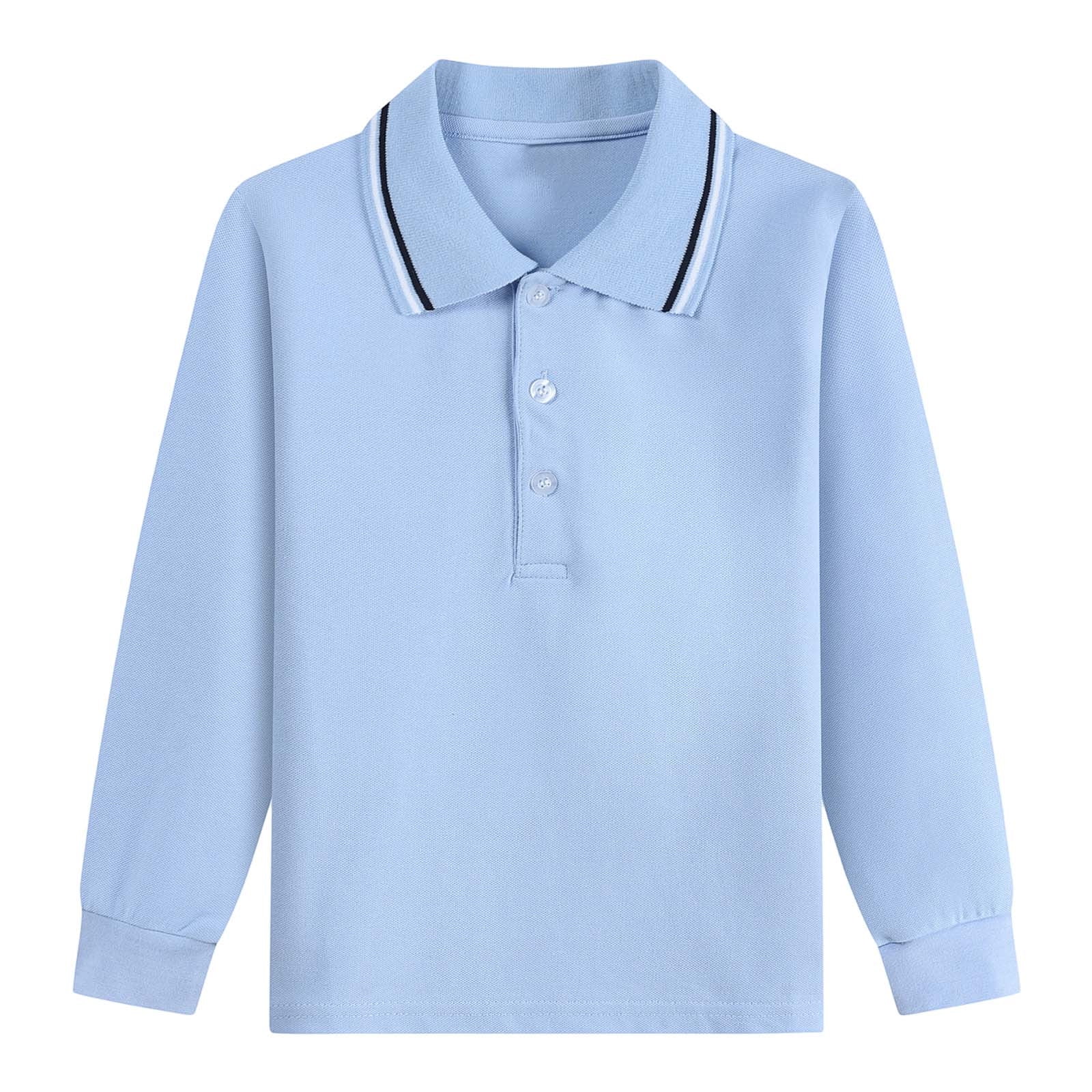 Byoo Boys And Girls Casual Polo Shirt School Uniform Kids Long Sleeve ...
