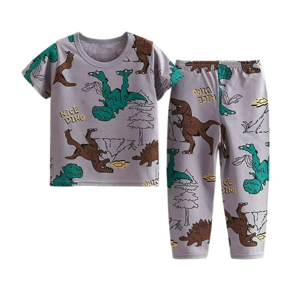 Byoo Cartoon Cute Dinosaur Printed Homewear Set for Teen Boy Soft Long ...