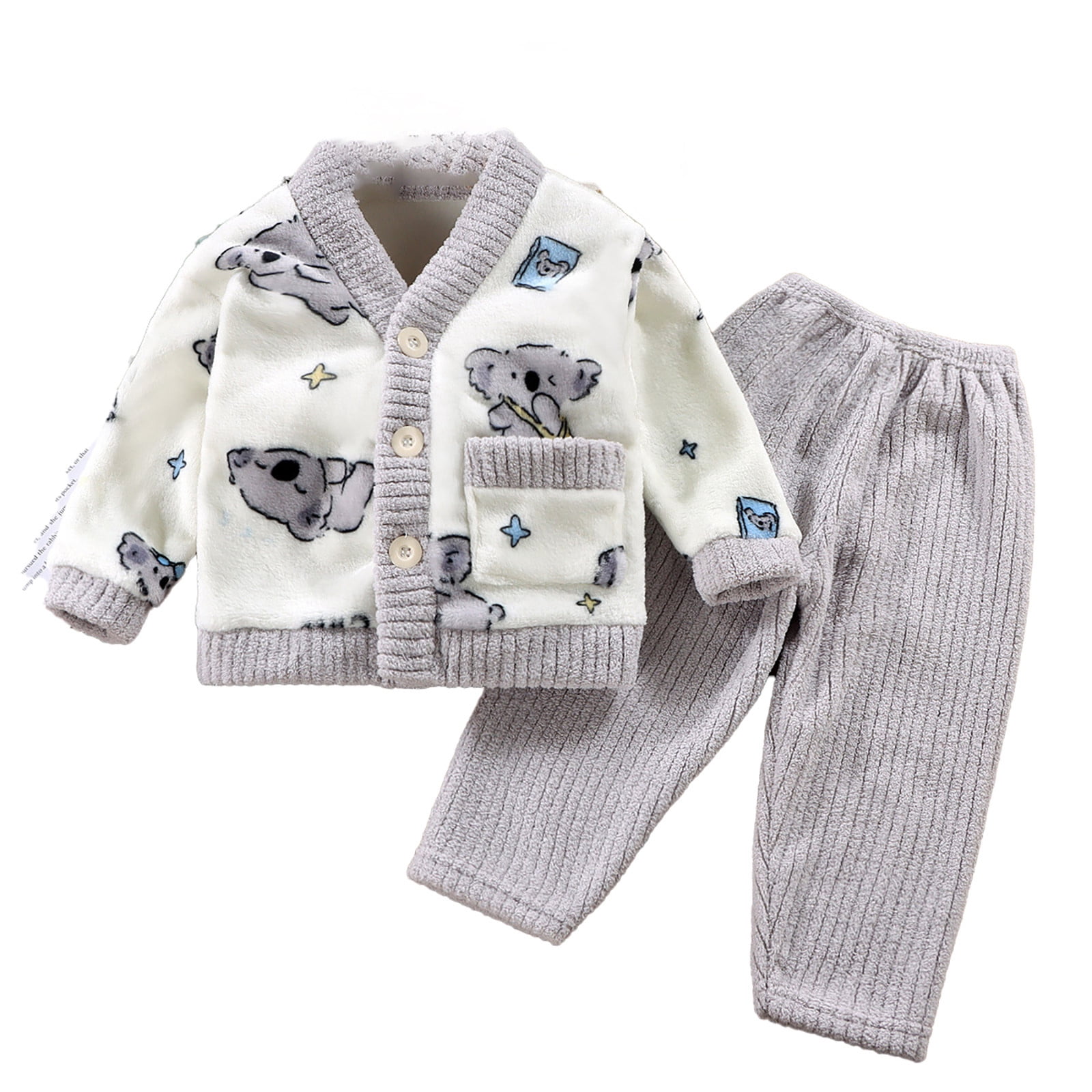 Byoo Children's Flannel Pajamas Boys and Girls Fall Winter Long Sleeve ...