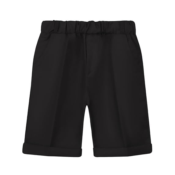 Byoo Chino Shorts for Toddler Boy Elastic Waist Straight Cut School ...