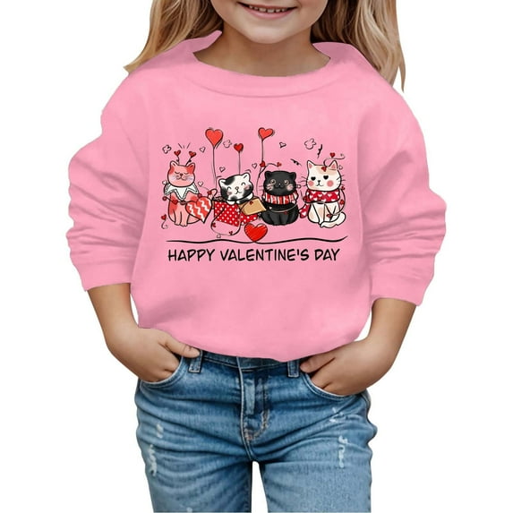 Byoo Cute Animal Graphic Infant Boy Sweatshirt Valentine Day Round Neck ...