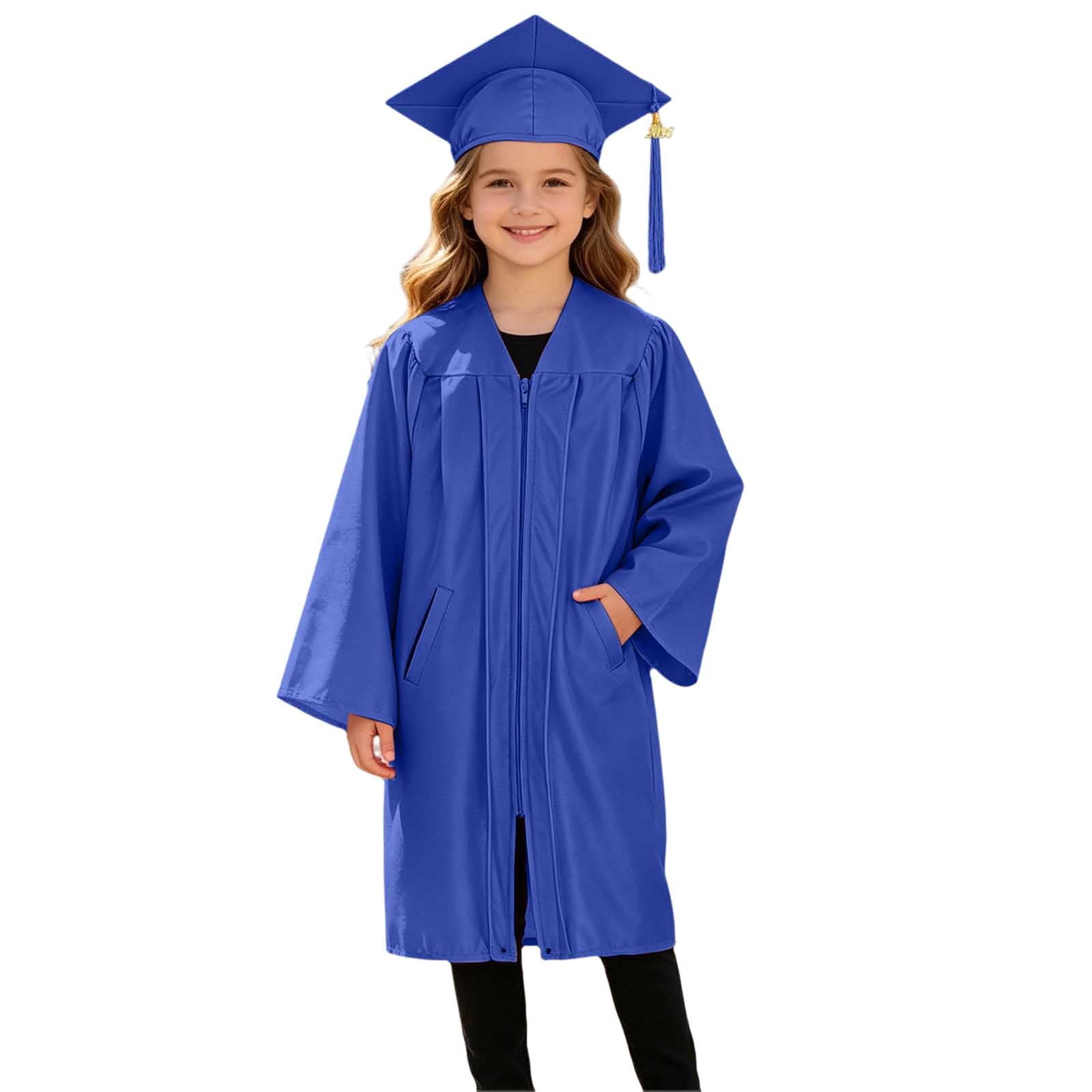 Byoo Graduation Gown and Cap Set for Toddler Girl with Tassel Preschool ...