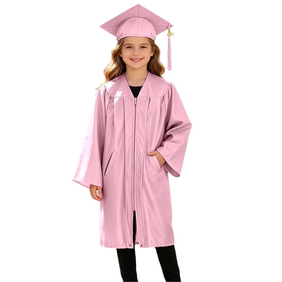 Byoo Graduation Gown and Cap Set for Toddler Girl with Tassel Preschool ...