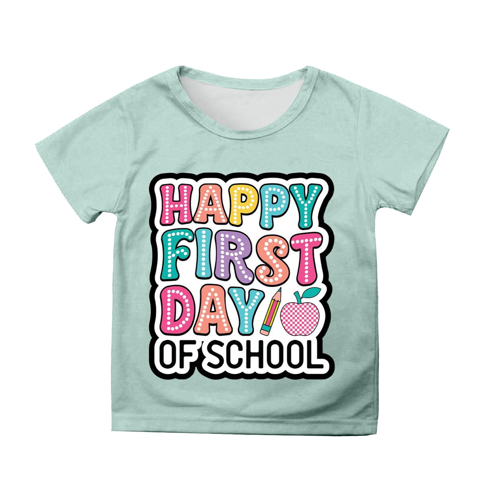 Byoo Graphic T-Shirt for Big Girl Letter Printed Pullover Pullover Top ...