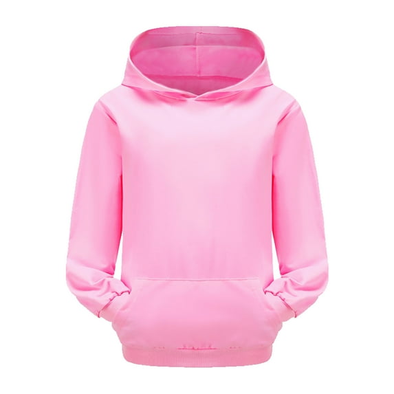 Byoo Hooded Sweatshirt for Toddler Girls Solid Color Long Sleeve ...