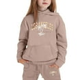 Byoo Hoodie Sweatsuit Set for Little Girls Letter Printed Pocket Tough ...