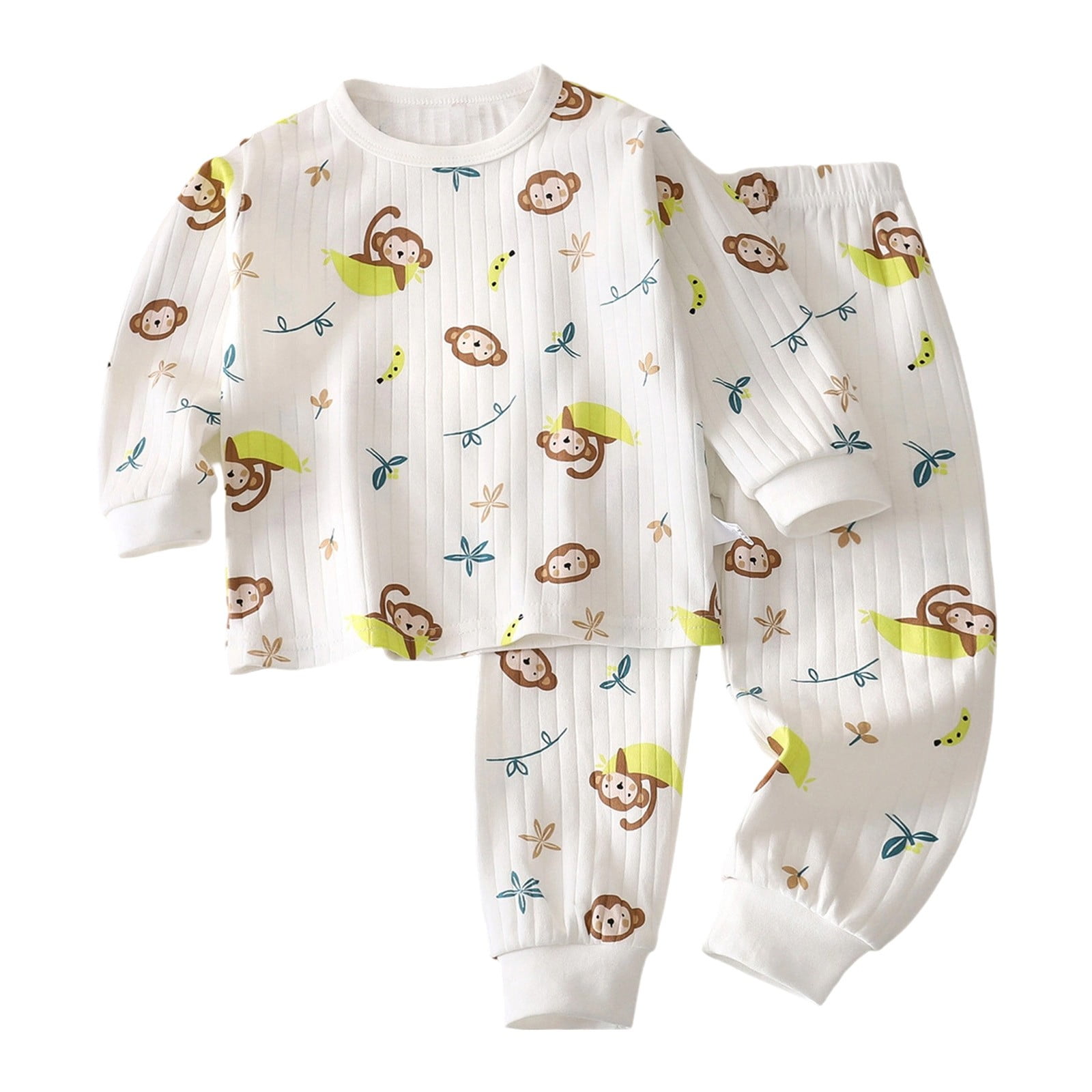 Byoo Infant Boys Pajamas Cartoon Print Long Sleeved Top Pants Soft ...